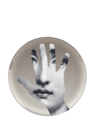 Fornasetti Tema e Variazioni No 15 Porselen Dekoratif Tabak Beyaz Fornasetti Tema e Variazioni No 15 Porselen Dekoratif Tabak Beyaz