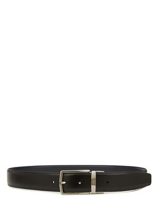 Moreschi Erkek Siyah Lacivert Deri Kemer 90 EU