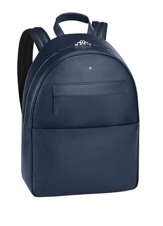 Montblanc Erkek Sartorial Dome Büyük Deri Sırt Çantası Lacivert EU