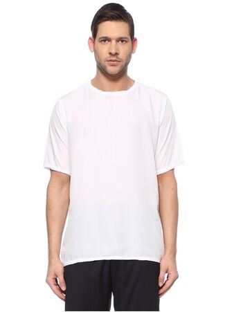 Kiton Erkek Beyaz Basic T-shirt L EU