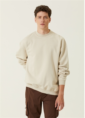 Represent Erkek Beyaz Logo Detaylı Sweatshirt S EU Represent Erkek Beyaz Logo Detaylı Sweatshirt S EU