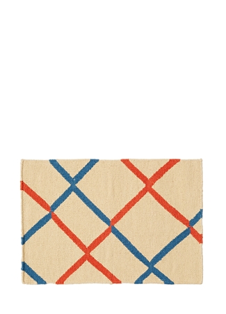 La Doublej Karım 2li Bej Kareli Amerikan Servis Seti Beyaz La Doublej Karım 2li Bej Kareli Amerikan Servis Seti Beyaz