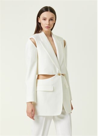Alexander Mcqueen Kadın Ceket Beyaz 42 It