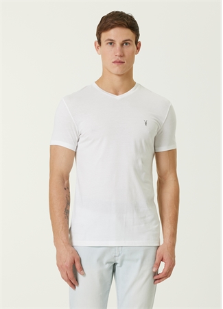 Allsaints Erkek Tonic Beyaz V Yaka T-shirt S EU Allsaints Erkek Tonic Beyaz V Yaka T-shirt S EU
