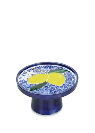 Bceramics Limon Ayaklı Seramik Kase Lacivert