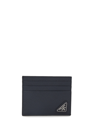 Prada Erkek Lacivert Logo Detaylı Deri Kartlık EU Prada Erkek Lacivert Logo Detaylı Deri Kartlık EU