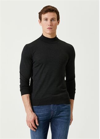 Kiton Erkek Siyah Yarım Balıkçı Yaka Yün Kazak L EU Kiton Erkek Siyah Yarım Balıkçı Yaka Yün Kazak L EU