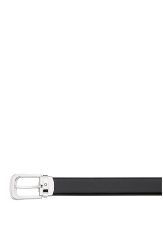 Montblanc Erkek Siyah Deri Kemer EU