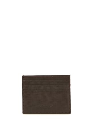 Beymen Collection Erkek Kahverengi Logolu Deri Kartlık EU