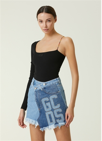 Gcds Kadın Siyah Asimetrik Taşlı Askılı Body M EU Gcds Kadın Siyah Asimetrik Taşlı Askılı Body M EU