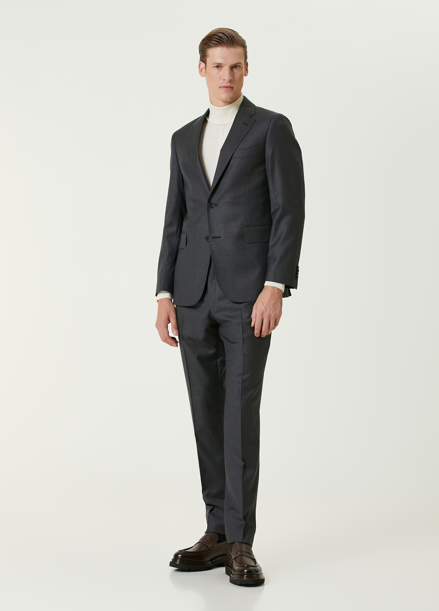 Beymen Collection - Grey Wool Suit - Gray