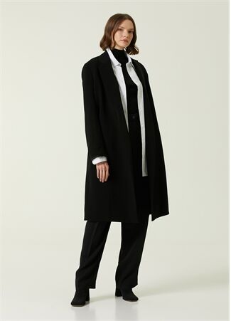 The Row Kadın Siyah Beli Kuşaklı Palto M EU The Row Kadın Siyah Beli Kuşaklı Palto M EU