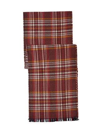 Beymen Club Kadın Kiremit Ekose Desenli Atkı Kırmızı EU