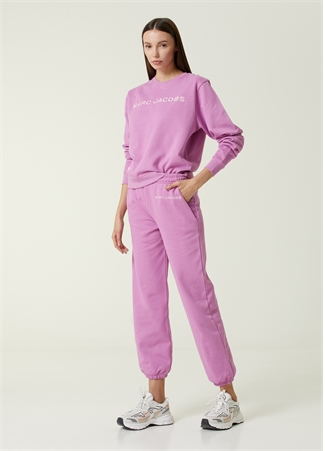 Marc Jacobs (The) Kadın Pembe Logolu Jogger Eşofman Altı S EU Marc Jacobs (The) Kadın Pembe Logolu Jogger Eşofman Altı S EU