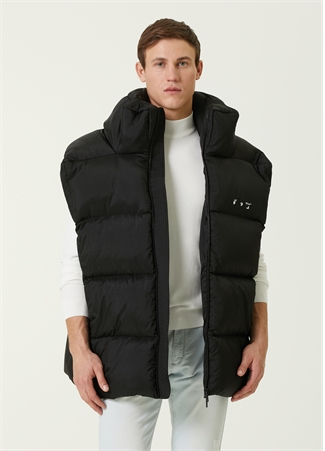 Off-White Erkek Siyah Logo Detaylı Dış Yelek M EU Off-White Erkek Siyah Logo Detaylı Dış Yelek M EU