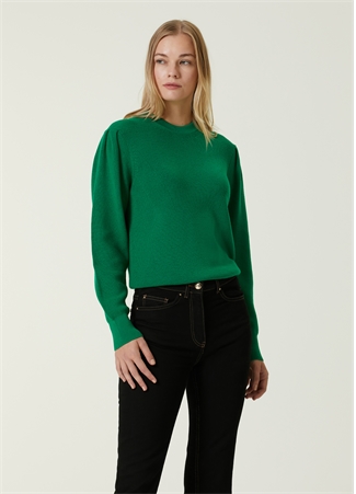 Beymen Collection Kadın Yeşil Kol Detaylı Yün Kazak L Beymen Collection Kadın Yeşil Kol Detaylı Yün Kazak L