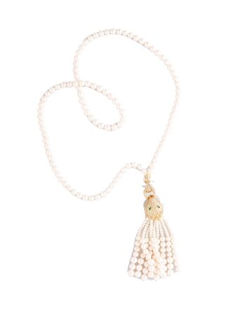 Freyia Jewellery Kadın Beyaz Püskül Detaylı İncili Kolye EU Freyia Jewellery Kadın Beyaz Püskül Detaylı İncili Kolye EU