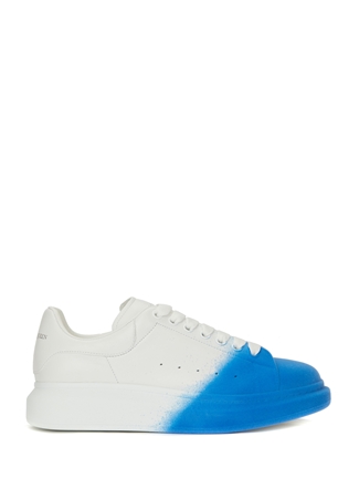 Alexander McQueen Erkek Oversize Beyaz Mavi Deri Sneaker 42 EU Alexander McQueen Erkek Oversize Beyaz Mavi Deri Sneaker 42 EU