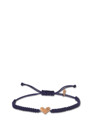 Collection-Selda Jewellery Kadın Siyah Kalp Formlu Altın Rengi Bileklik EU Collection-Selda Jewellery Kadın Siyah Kalp Formlu Altın Rengi Bileklik EU