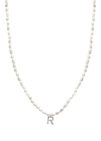 Collection-By İncifer Kadın Silver R Harfi Formlu Altın Rengi Kolye EU