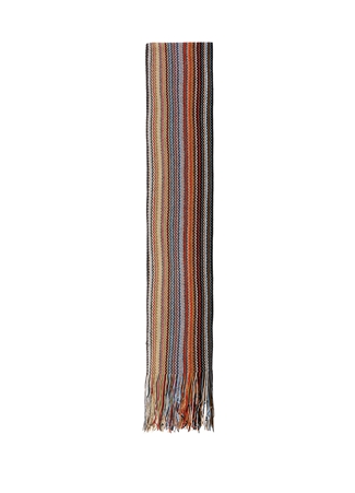 Missoni Kadın Colorblocked Zikzak Dokulu Yün Atkı Siyah EU Missoni Kadın Colorblocked Zikzak Dokulu Yün Atkı Siyah EU