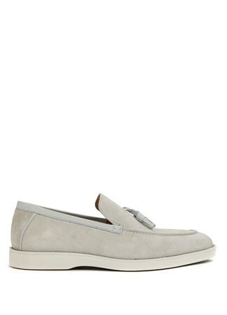 Divarese Erkek Gri Süet Loafer 40 EU