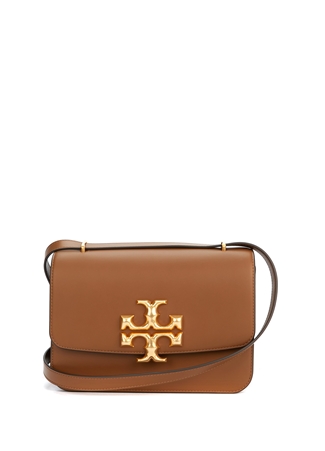 Tory Burch Kadın Taba Logolu Deri Omuz Çantası Turuncu EU Tory Burch Kadın Taba Logolu Deri Omuz Çantası Turuncu EU