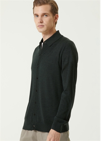 Paul Smith Erkek Haki Polo Yaka Düğmeli Merino Triko M EU Paul Smith Erkek Haki Polo Yaka Düğmeli Merino Triko M EU