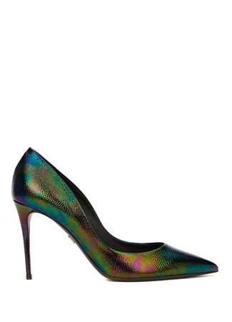 Dolce&Gabbana Kadın Colorblocked Deri Stiletto 36 EU