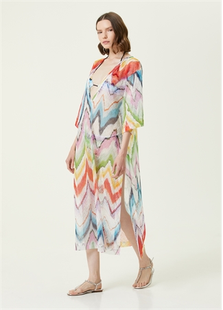 Missoni Kadın V Yaka Zikzak Desenli Midi Kaftan 38 It Missoni Kadın V Yaka Zikzak Desenli Midi Kaftan 38 It