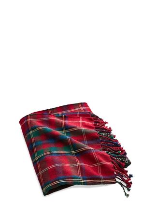 Ralph Lauren Home Castleford Kırmızı Ekoseli Battaniye