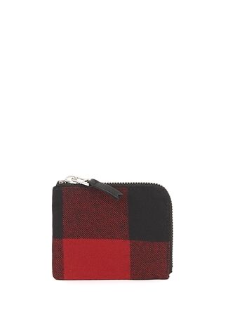 Wouf Erkek Kırmızı Siyah Kareli Cüzdan EU