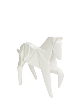 Vpinteriorismo Beyaz At Formlu Seramik Obje