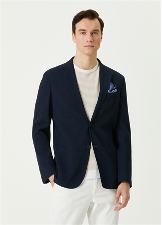 Zegna Erkek Lacivert Dokulu Ceket 48 It Zegna Erkek Lacivert Dokulu Ceket 48 It