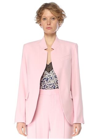 Zadig&Voltaire Kadın Pembe Dik Yaka Blazer 42 FR