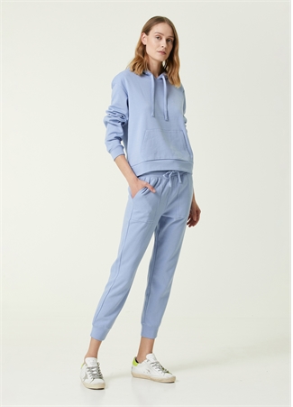 Splendid Kadın Mavi Beli Kordonlu Jogger Eşofman Altı S EU Splendid Kadın Mavi Beli Kordonlu Jogger Eşofman Altı S EU