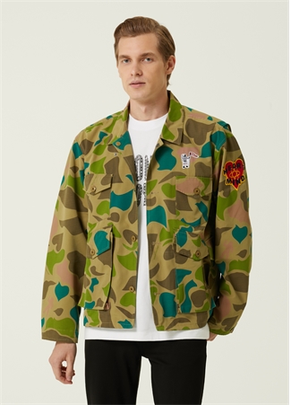 Billionaire Boys Club Erkek Haki Polo Yaka Kamuflaj Desenli Mont S EU Billionaire Boys Club Erkek Haki Polo Yaka Kamuflaj Desenli Mont S EU