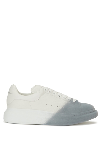 Alexander McQueen Erkek Oversize Beyaz Gri Logolu Deri Sneaker 39.5 EU Alexander McQueen Erkek Oversize Beyaz Gri Logolu Deri Sneaker 39.5 EU
