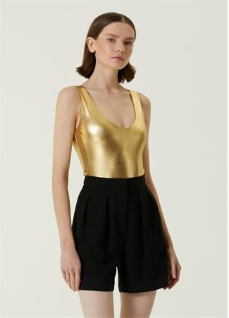 Kadın Gold Yuvarlak Yaka Çıtçıtlı Body Altın Rengi S EU Kadın Gold Yuvarlak Yaka Çıtçıtlı Body Altın Rengi S EU