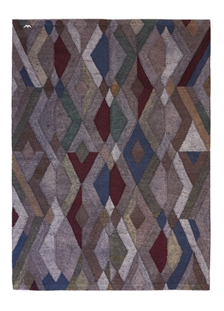 Dhoku Colorblocked Geometrik Desenli Yün Kilim Çok Renkli Dhoku Colorblocked Geometrik Desenli Yün Kilim Çok Renkli