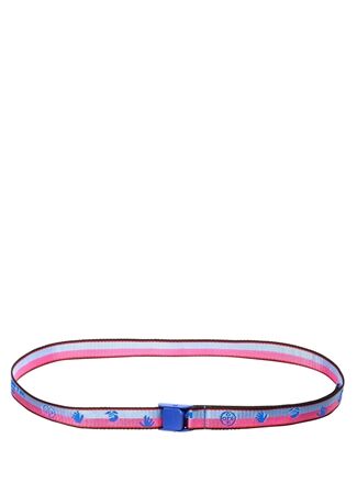 Off-White Kadın Colorblocked Logo Jakarlı Kemer EU