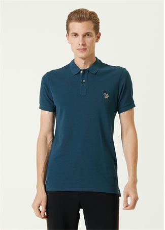 PS by Paul Smith Erkek Mavi Polo Yaka Organik Pamuk T-shirt S EU PS by Paul Smith Erkek Mavi Polo Yaka Organik Pamuk T-shirt S EU