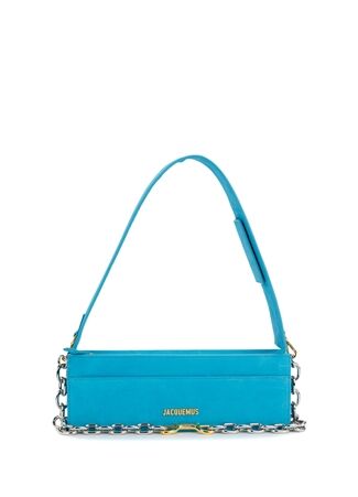 Jacquemus Kadın Le Sac Ciuciu Mavi Deri Omuz Çantası EU