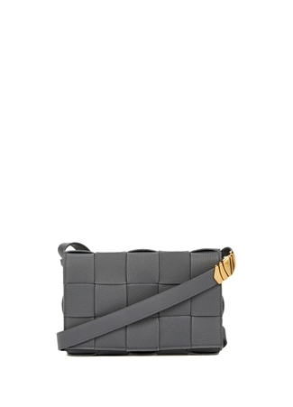 Bottega Veneta Kadın Cassette Gri Deri Çanta Eu Bottega Veneta Kadın Cassette Gri Deri Çanta Eu