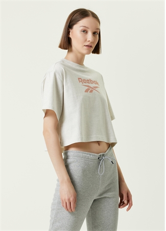 Reebok Kadın Classics Big Logo Ekru Crop T-shirt Kahverengi S Eu Reebok Kadın Classics Big Logo Ekru Crop T-shirt Kahverengi S Eu