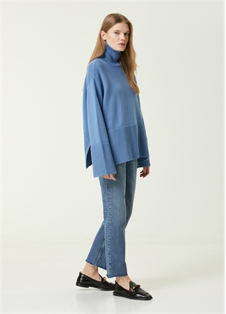 Toteme Kadın Classic Cut Straight Mavi Jean Pantolon 24 US