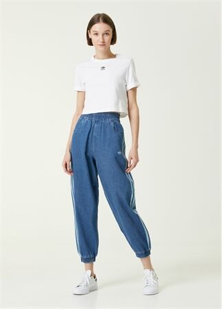 adidas Kadın Adicolor Relaxed Denim Pantolon Mavi 36 EU adidas Kadın Adicolor Relaxed Denim Pantolon Mavi 36 EU