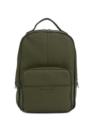 Pal Zileri Erkek Yeşil Deri Sırt Çantası EU