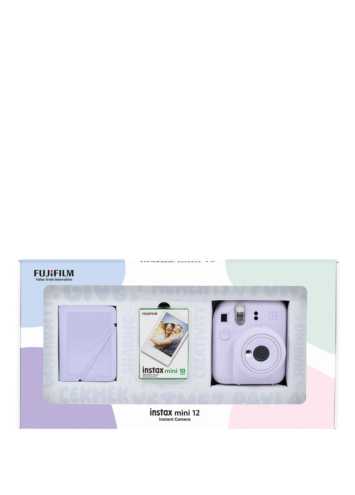 FUJIFILM - Instax Mini 12 Lila Fotoğraf Makinesi + 10'lu Film ve 28'li ...