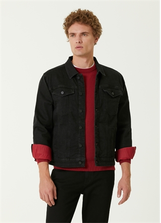 Beymen Club Erkek Siyah Polo Yaka Denim Ceket S Beymen Club Erkek Siyah Polo Yaka Denim Ceket S